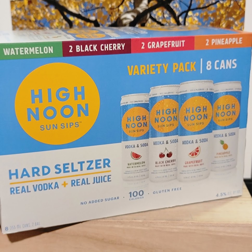 High noon sun sips hard seltzer – Sovereignty Wines