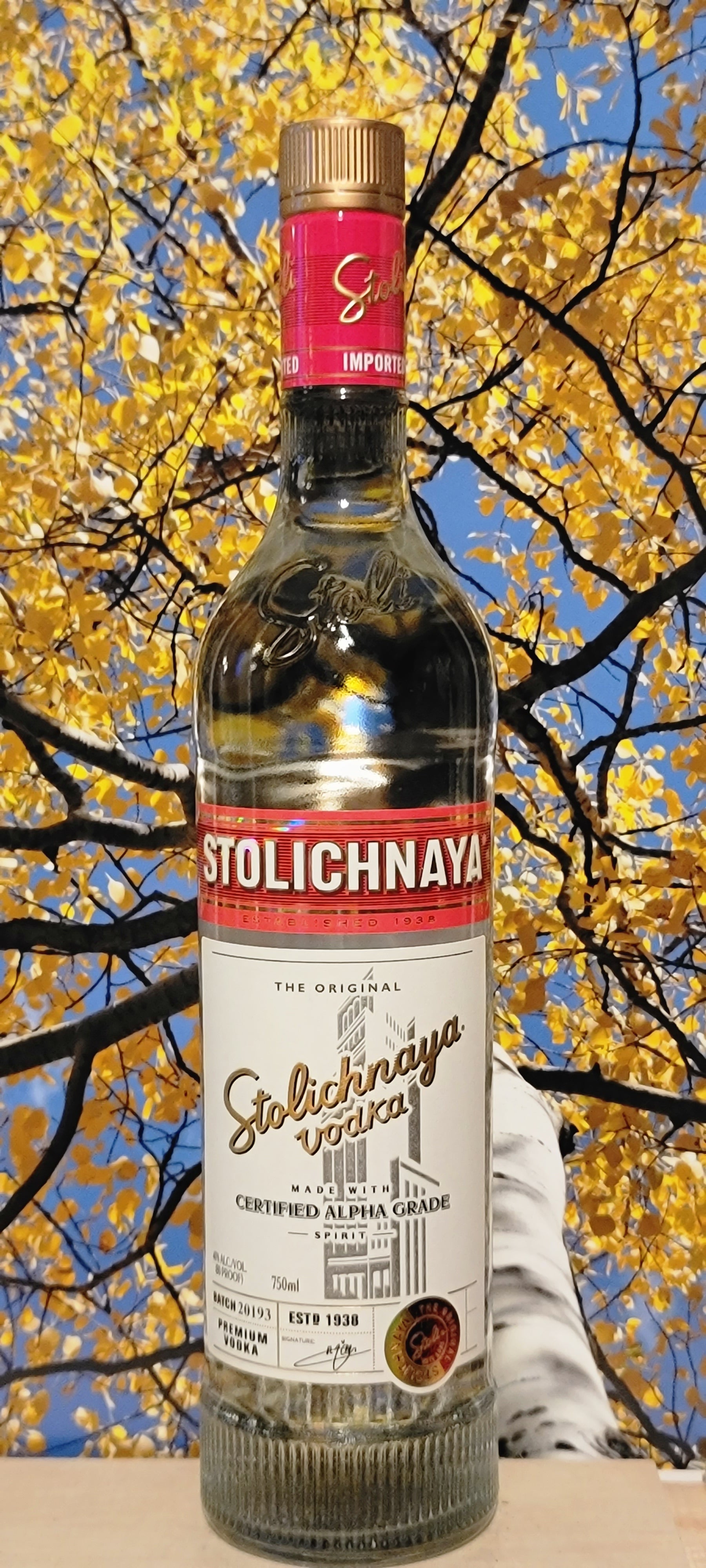Stolichnaya vodka – Sovereignty Wines
